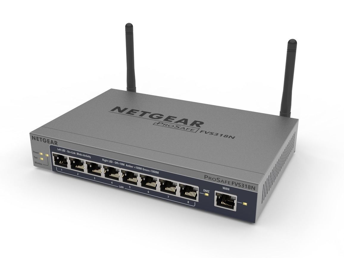 NETGEAR ProSAFE FVS318N 8-Port Wireless-N VPN Firewall with SSL and IP ...