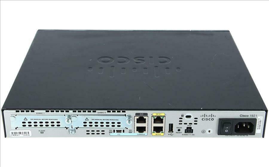 Cisco 1921 CISCO1921/K9 Dual Port Gigabit Integrated Services Router ...